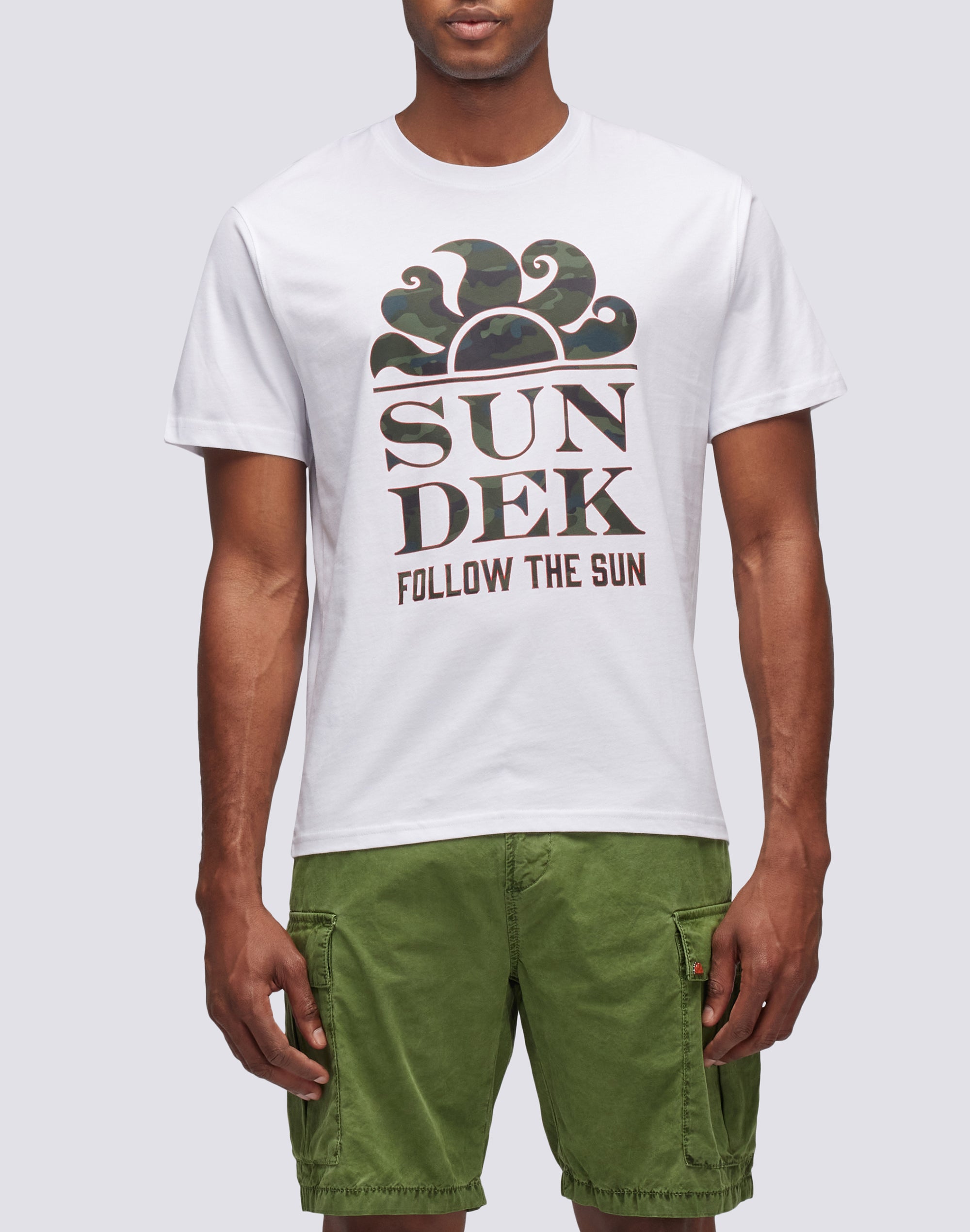 Sundek camou follow the sun print t-shirt M026TEJ7853-00600 – SUNDEK