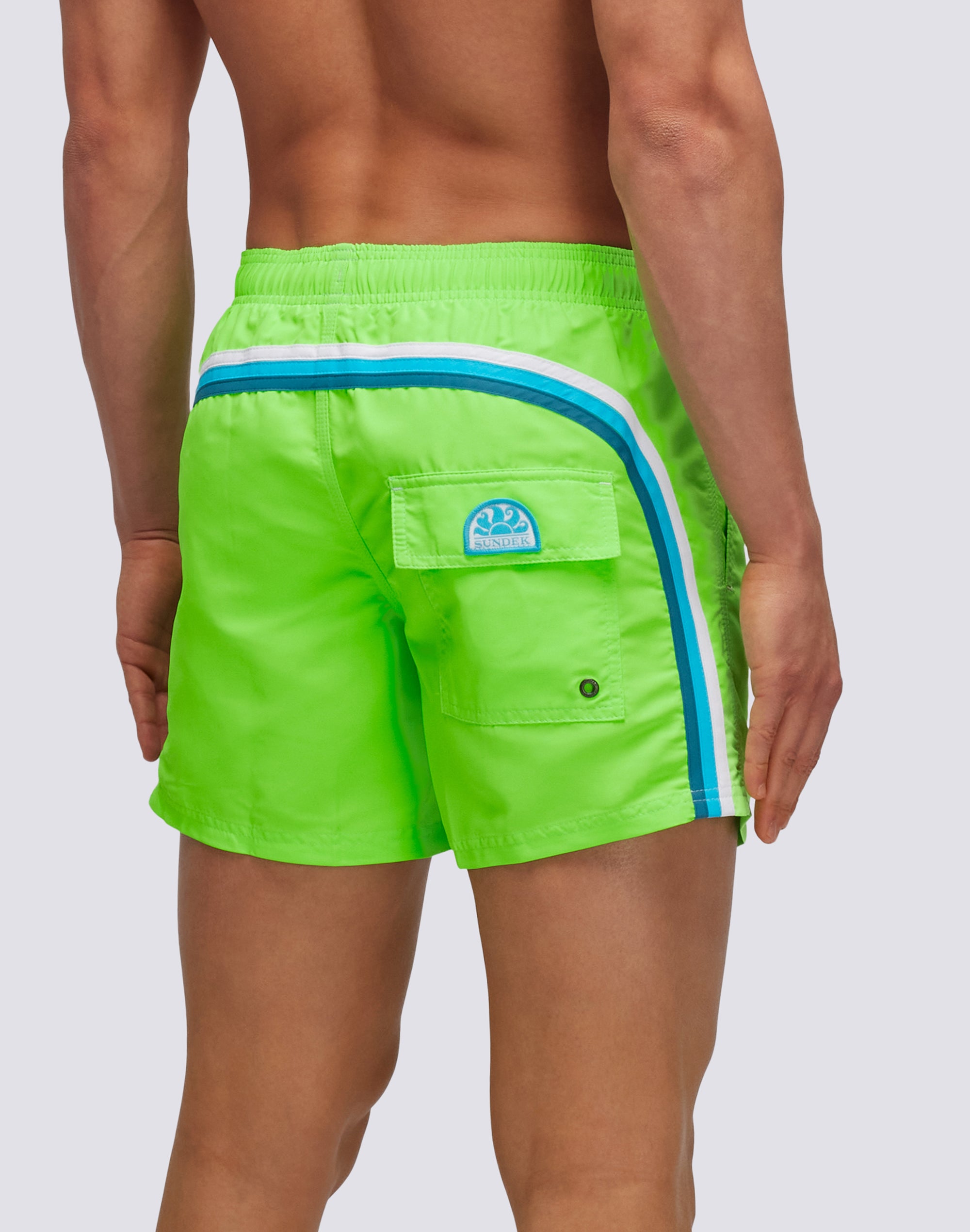 Sundek short swim shorts with an elasticated waistband M504BDTA100 ...
